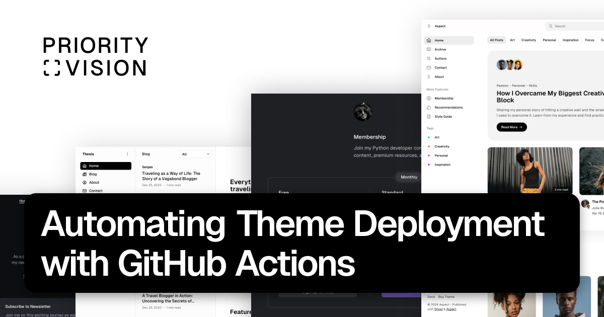Automating Theme Deployment with GitHub Actions | OnFlow Theme Documentation | Priority Vision