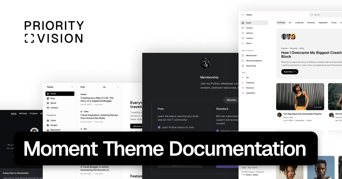 Moment Theme Documentation | Priority Vision